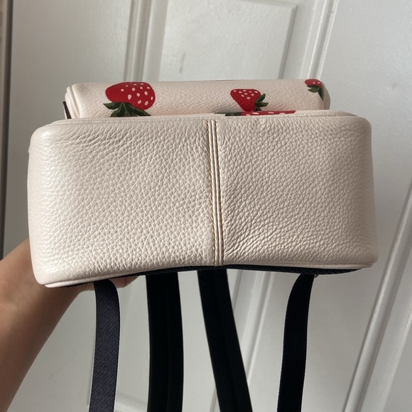 Coach | Bags | Coach Court Mini Backpack Bag With Wild Strawberry Print ...
